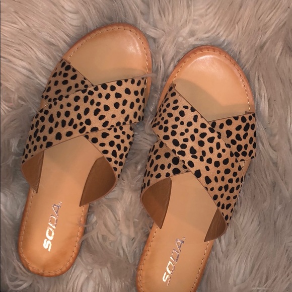 Soda | Shoes | Leopard Print Sandals | Poshmark